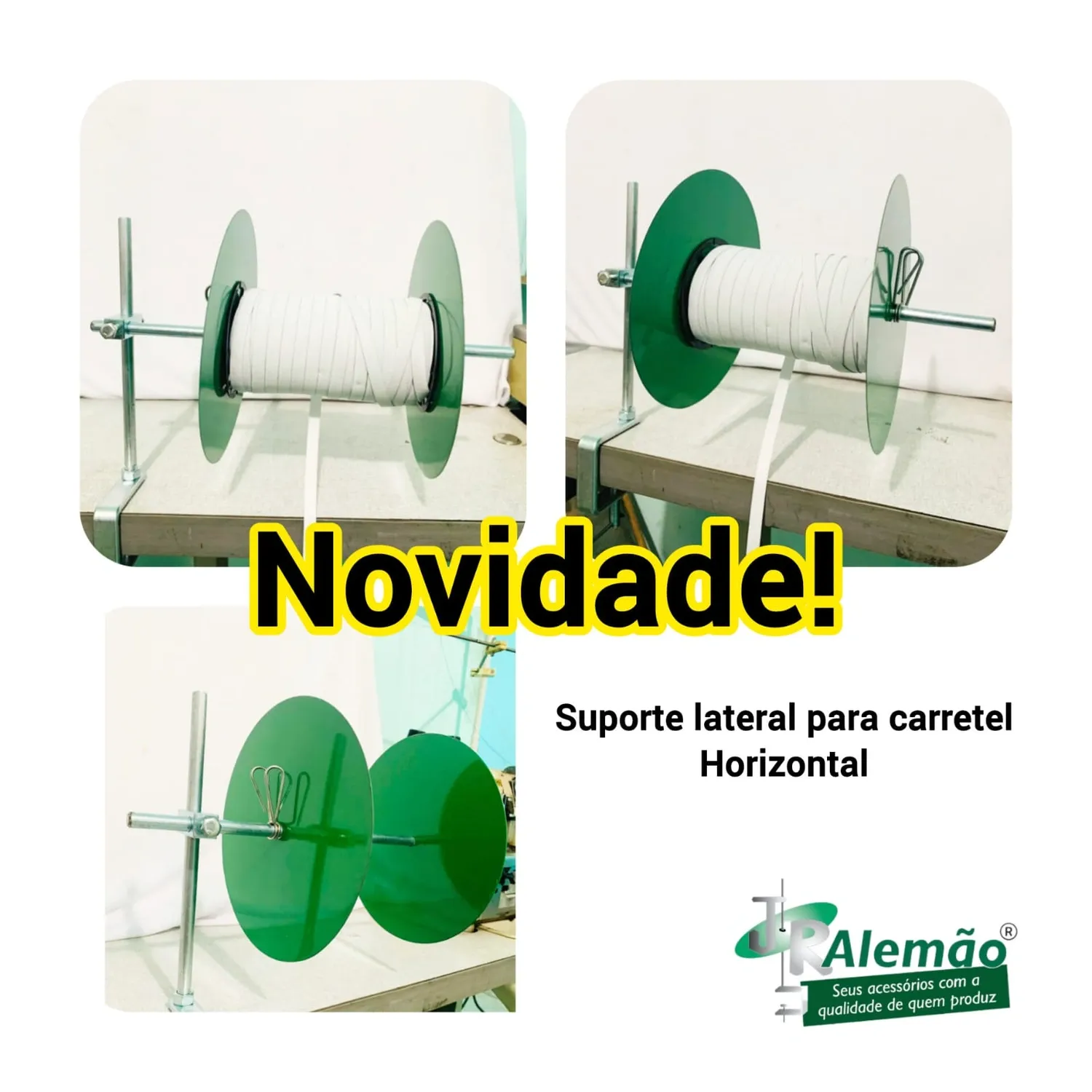 suporte para rolo lateral, suporte para rolo em carretel horizontal ...