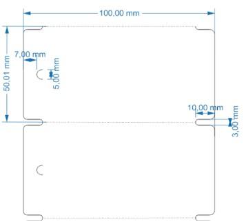 ETIQUETA GONDOLA 100x50 (10x5) NÃO ADESIVA - CARTÃO 150g- (Argox,Zebra ...