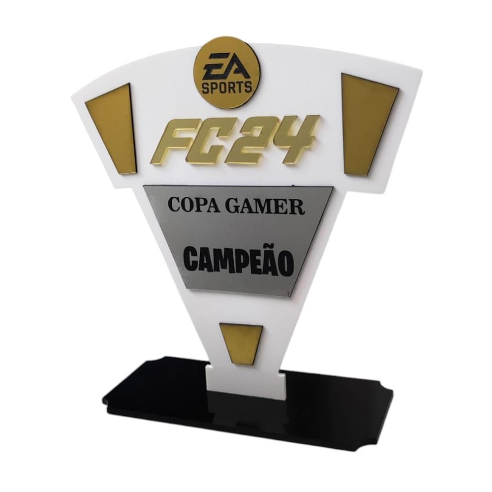 TROFÉU COPA GAMER EM ACRÍLICO COM DETALHES ESPELHADOS PERSONALIZADO 20 ...