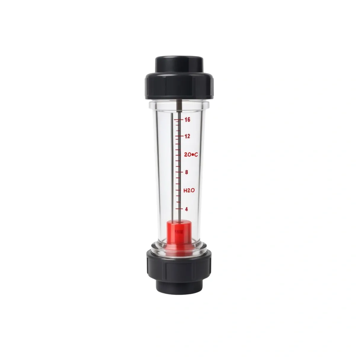 Fluxômetro Medidor de Vazão de água Rotâmetro Em Linha de 1600 a 16000 L/H
