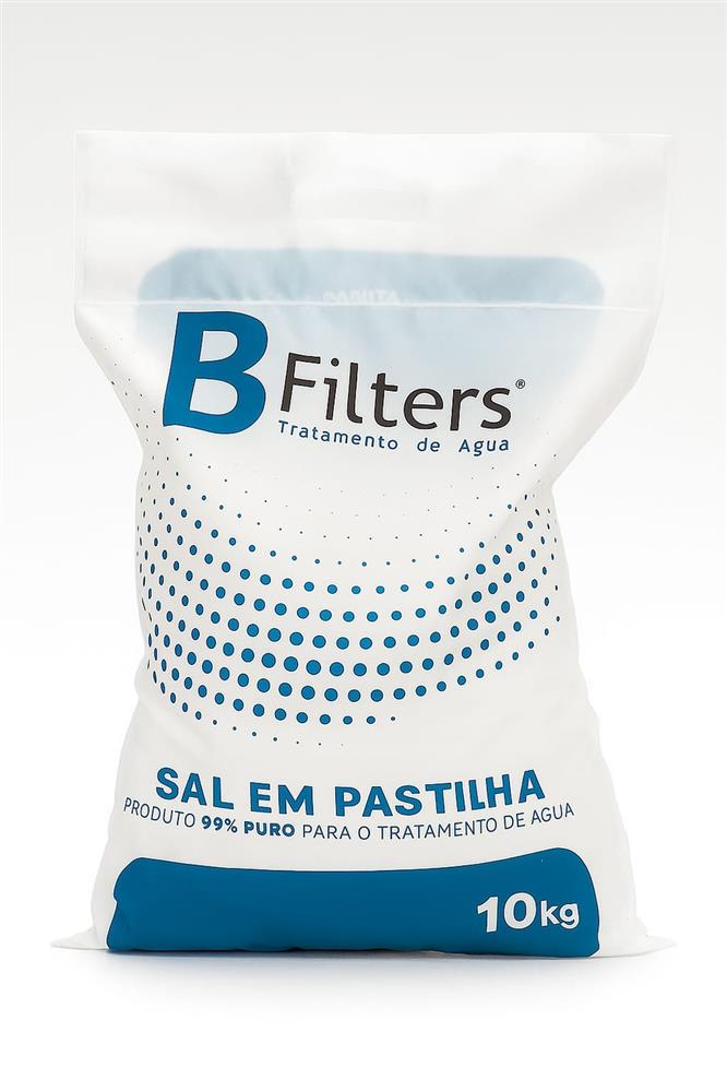 Sal Tipo Pastilha 99% de pureza BFilters para Abrandadores e embalagem ...