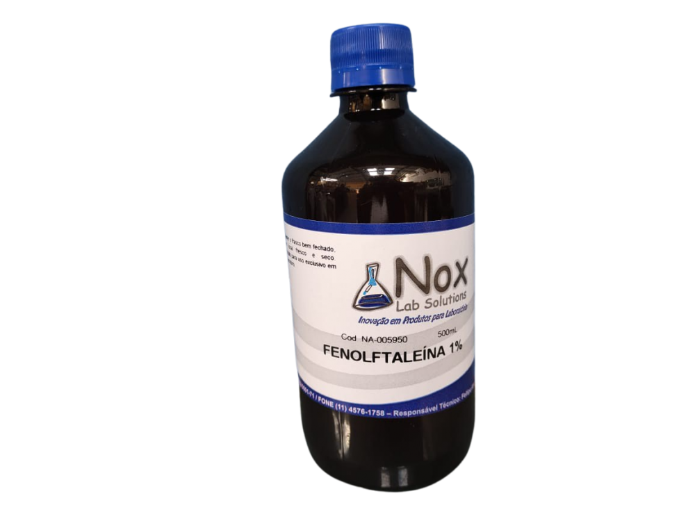 FENOLFTALEINA 1% SOLUCAO ALCOOLICA 500ML : Soluções : Nox Solutions