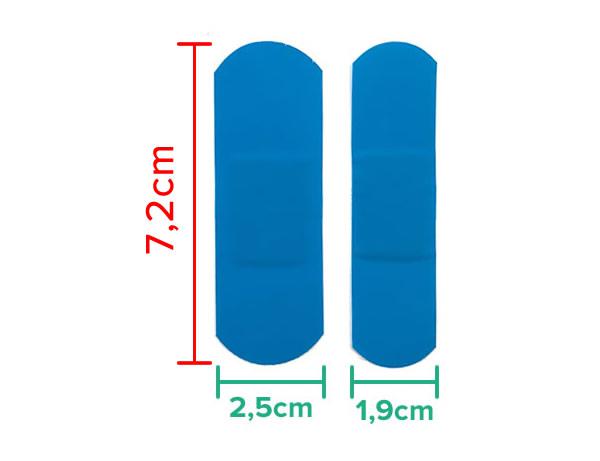 Curativo Azul Tira Metalica Detectavel