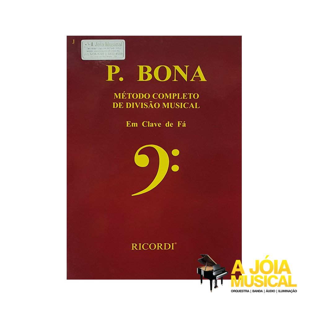 Método P. Bona em Clave de Fá
