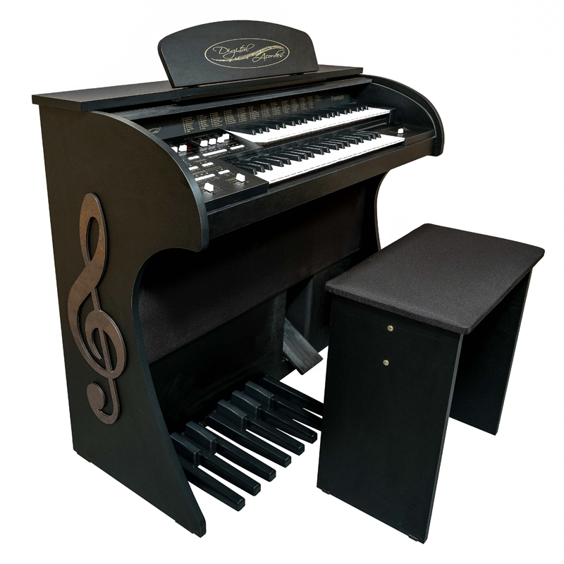 Órgão Eletrônico Acordes Premium Fosco Preto