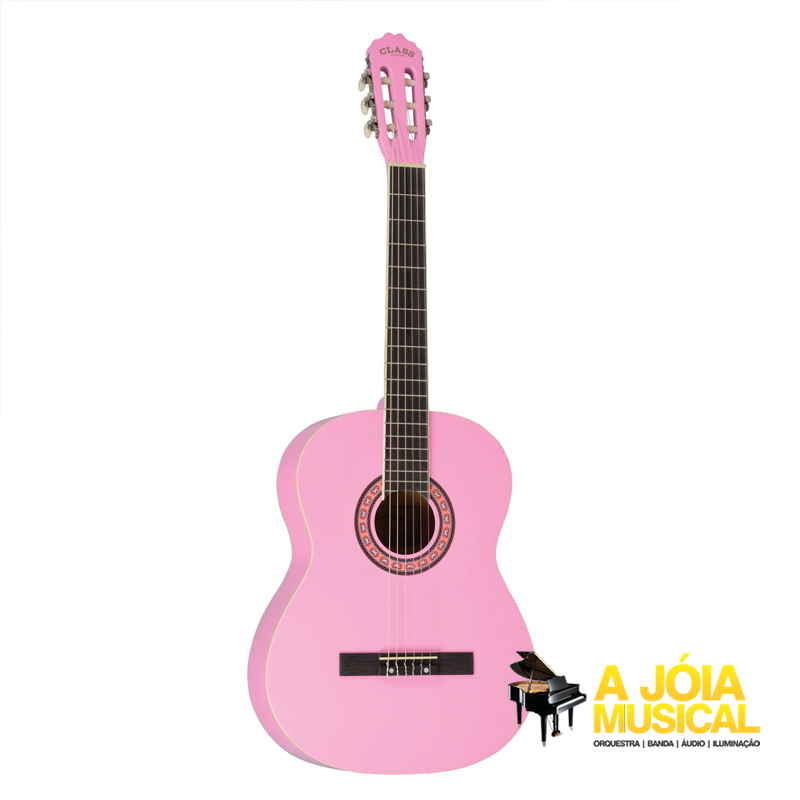 Violão Nylon Class CL100 Acústico Rosa