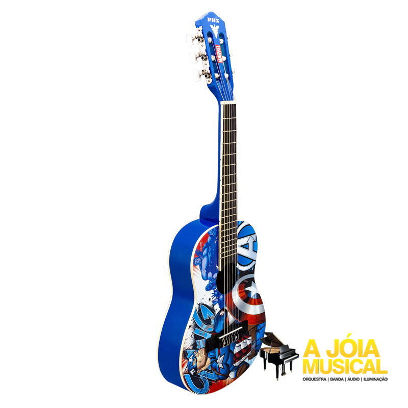 Violão Phoenix Infantil Marvel Capitão América VIM-C2