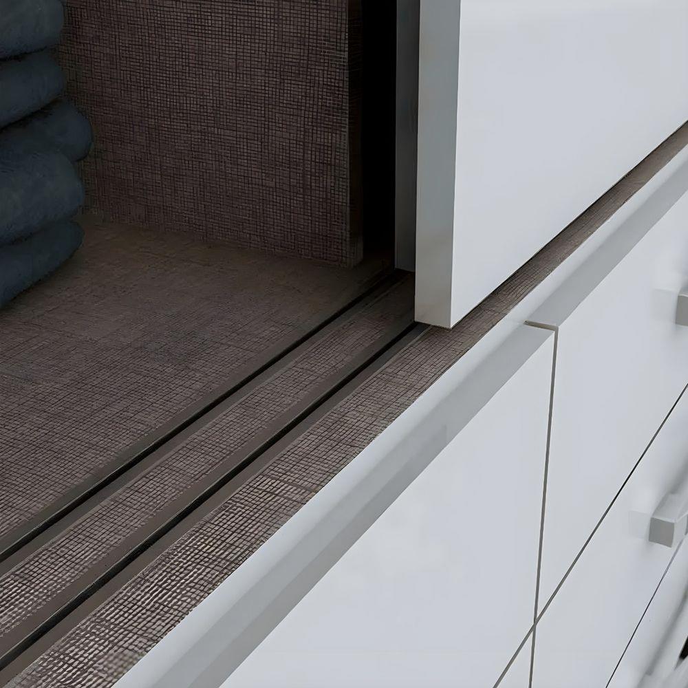 Trilho Rm-026 para Porta de Correr com 2 Metros Aluminio Rometal ...