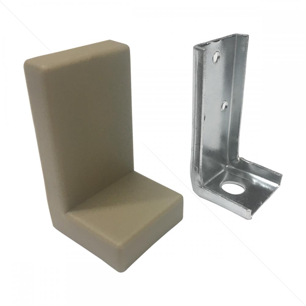Kit Cantoneira Reforçada Para Móveis Com Capa Marrom Claro 100 Peças Kit Cantoneira Reforçada Para Móveis Com Capa Marrom Claro 100 Peças