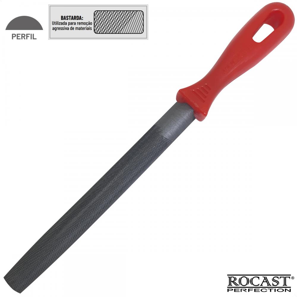 Lima Meia Cana Bastarda de 8 Pol. 367,0005 - Rocast