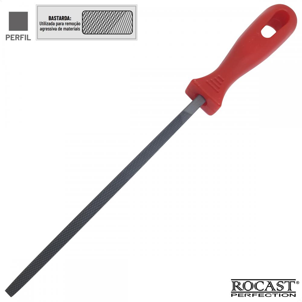 Lima Quadrada Bastarda de 8 Pol. 367,0008 - Rocast