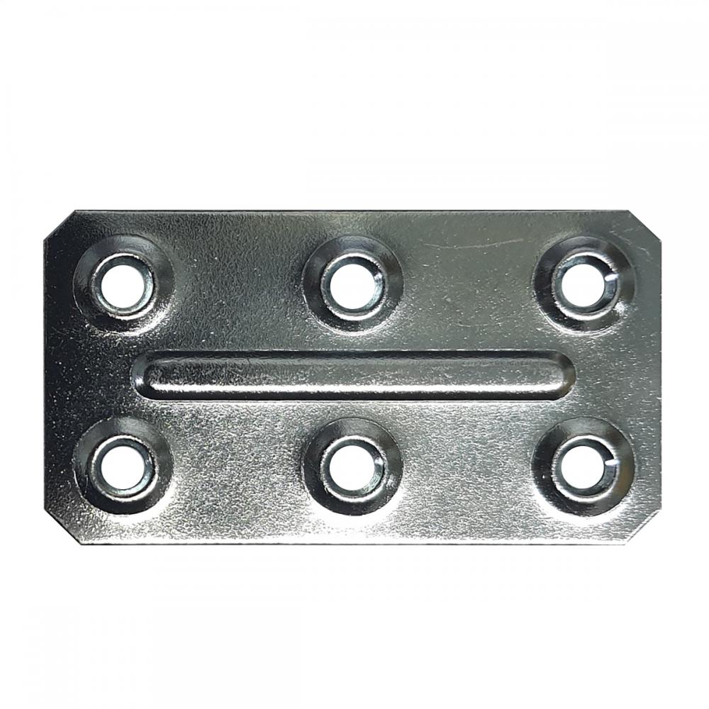 Placa Conectora Retangular 39x70mm 162AZ75 - Aldeghi