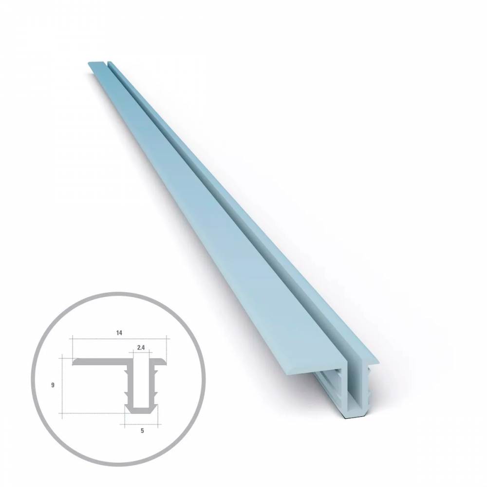 Trilho PVC D25 Branco 2 metros - Ducasse