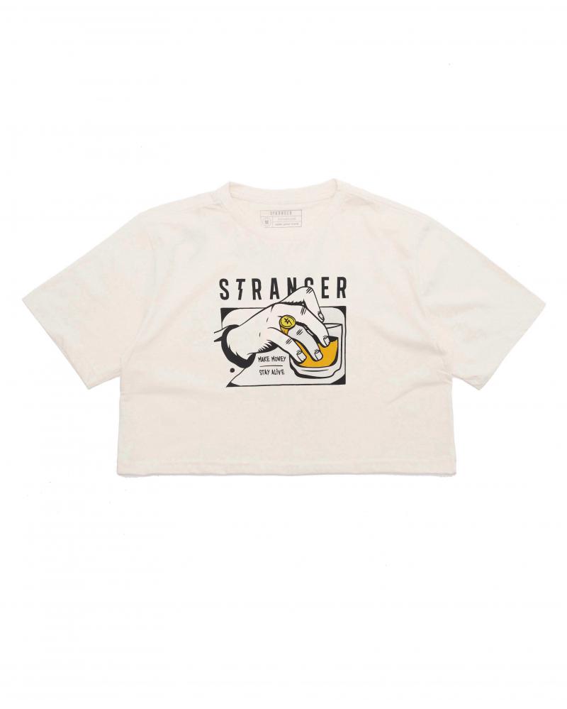Cropped Stranger Make Money Stay Alive (Creme) : CAMISETAS - CROPPED ...