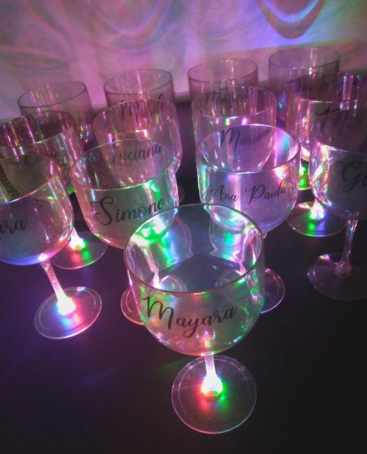 Taça de Gin 580ml - lisa C/ LED Personalizada Taça de Gin 580ml - lisa C/ LED Personalizada