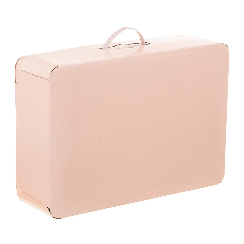 10 Caixas Maleta Rosa e Berço Branco 42x30x13 comp x largura x altura ...