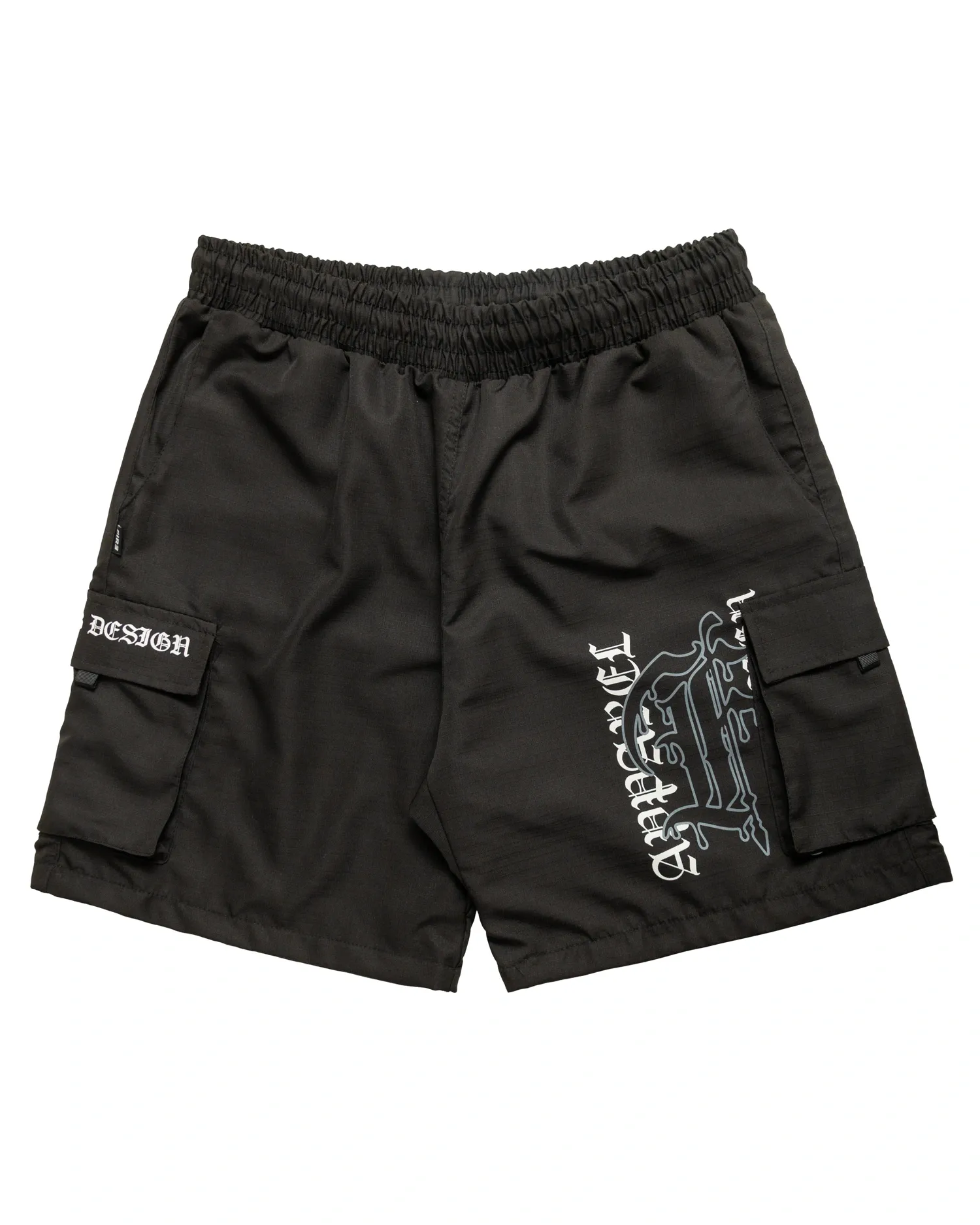 Bermuda Fire Rip Stop Forrada Medieval 'F' (Preto) : BERMUDAS FIRE APPAREL