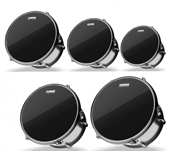 KIT Peles Evans Black Chrome 08/10/12/14/16 : Peles Evans - Kit de Peles Evans : Batera e Cia ...