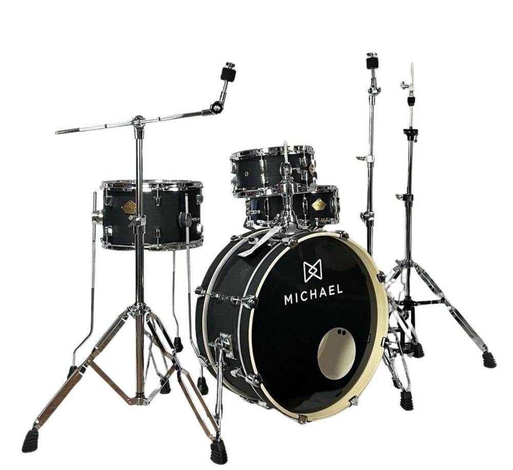 Bateria Michael Legacy Slim Dml410 Satin Black Wood 20/10/13/13cx com ...