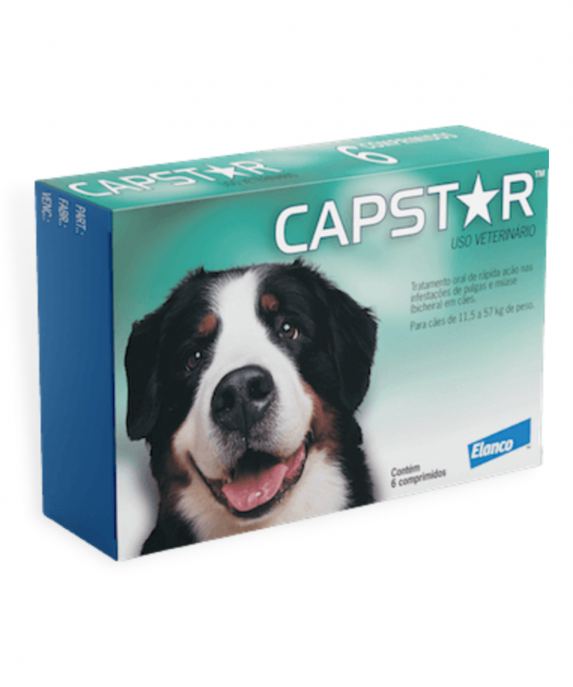 Capstar 57gr - Cães de 11 a 57kg (6 Comprimidos)