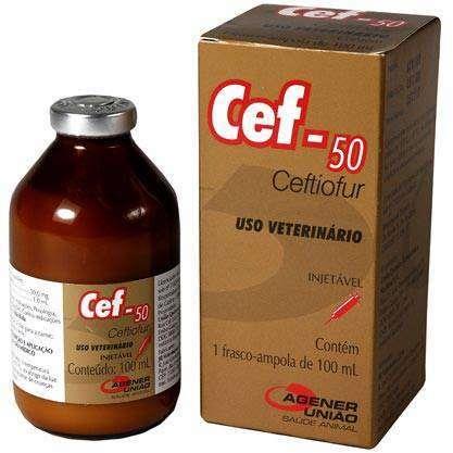 Cef-50 100ml - Ceftiofur Injetavel