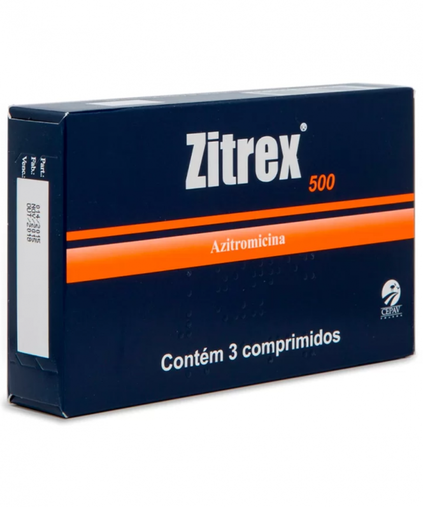 Zitrex 500mg com 3 comprimidos