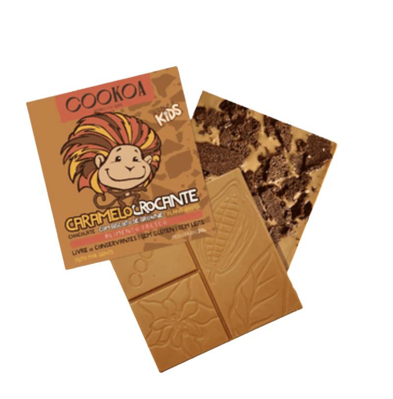 Barra de chocolate Kids Caramelo Crocante Cookoa 30g