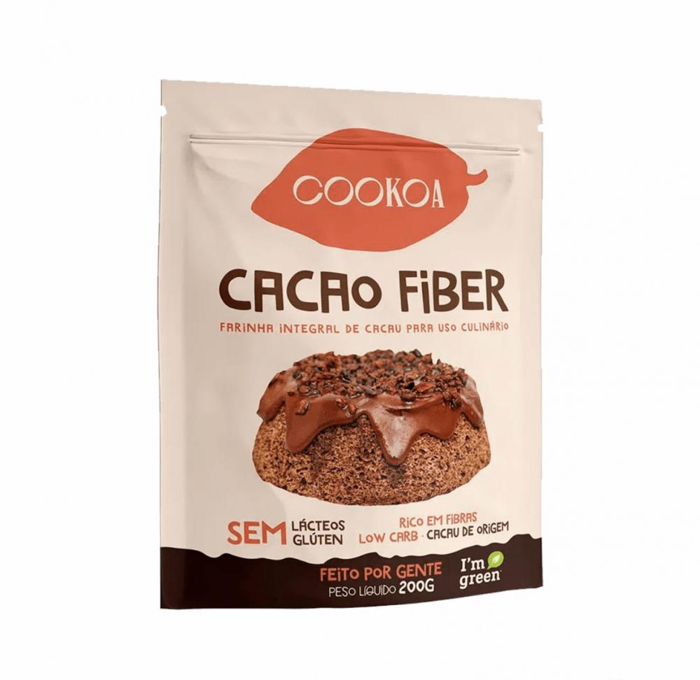 Cacao Fiber Farinha Integral De Cacau Cookoa 200g
