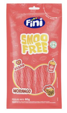 Fini Vegano Tubes Sabor Morango Citrico 80g