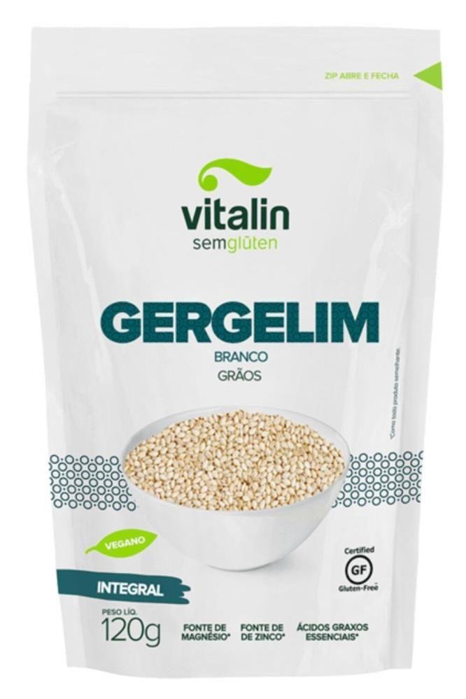Gergelim branco grãos integral Vitalin - 120g