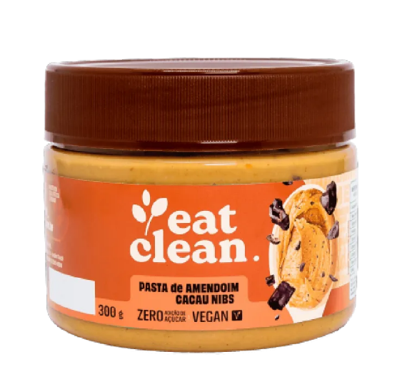 Pasta de amendoim cacau nibs - eat clean 300g