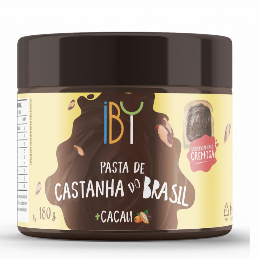 Pasta De Castanha Do Brasil Sabor Cacau Iby 180g : Alimentos e Bebidas ...