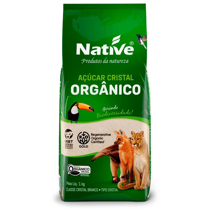 Açúcar Cristal Orgânico Native 1kg