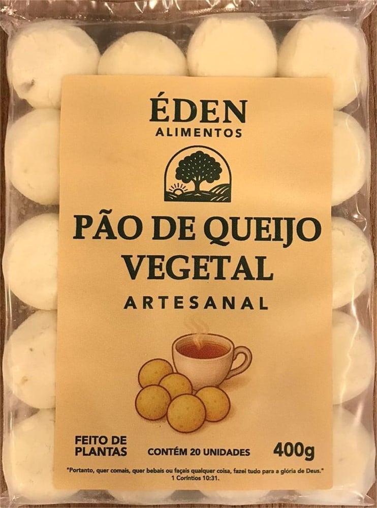 Pão de Queijo Vegano Éden 400g refrig. : CONGELADOS / REFRIGERADOS ...