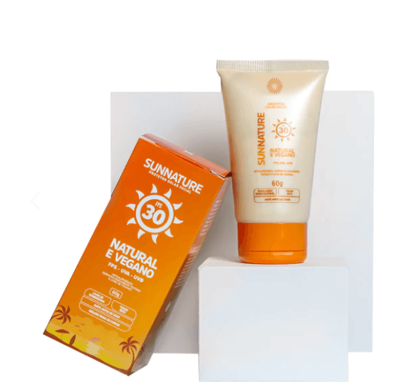 Protetor Solar Físico Mineral Sunnature Fps30 Biobio 60g