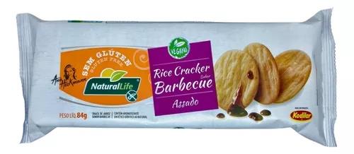 Rice Cracker Sabor Barbecue Sem Glúten Natural Life 84g