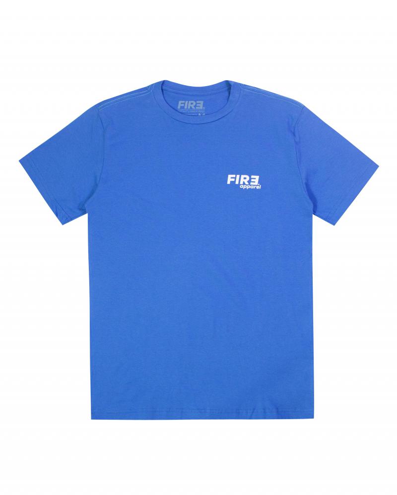 Camiseta Fire Logo Basic Apparel (Azul) : TAMANHOS BIG : dope ...