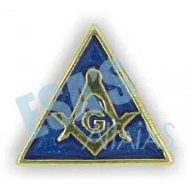 Pin triangulo azul : Pins - Maçom : Esas Alfaias