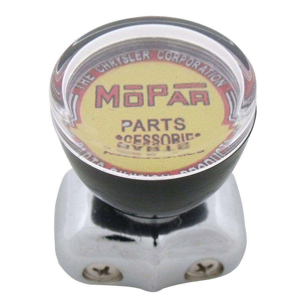 Manopla giratória com logo Mopar Parts para volante de carro antigo