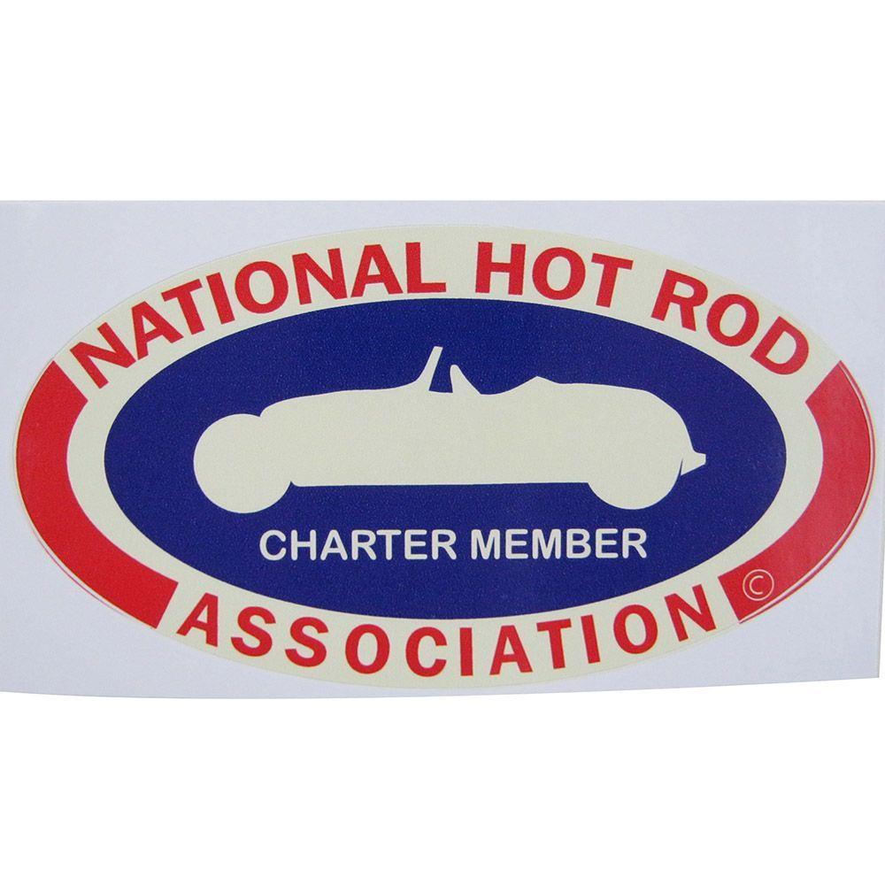 ADESIVO HOODRIDE - NATIONAL HOT ROD ASSOC - L=9,5 cm x A=5 cm