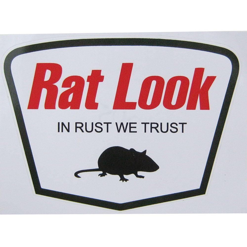 Adesivo modelo Rat Look - In Rust We Trust