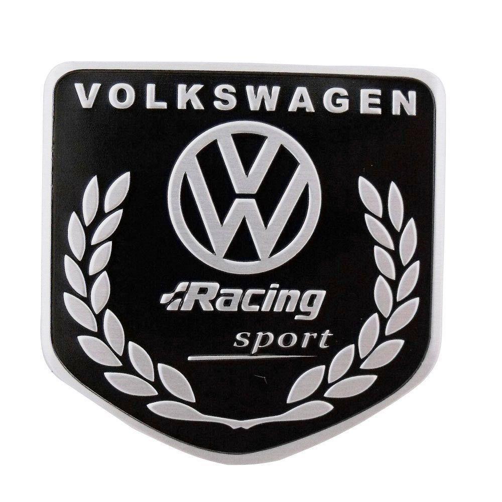 Emblema plaqueta em forma de brasão Volkswagen Racing Sport