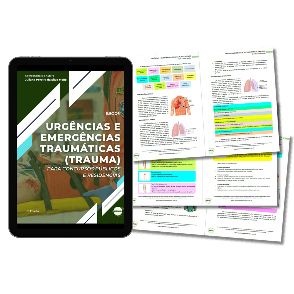 EBOOK (PDF) - URGÊNCIAS E EMERGÊNCIAS TRAUMÁTICA (TRAUMA) |105 páginas