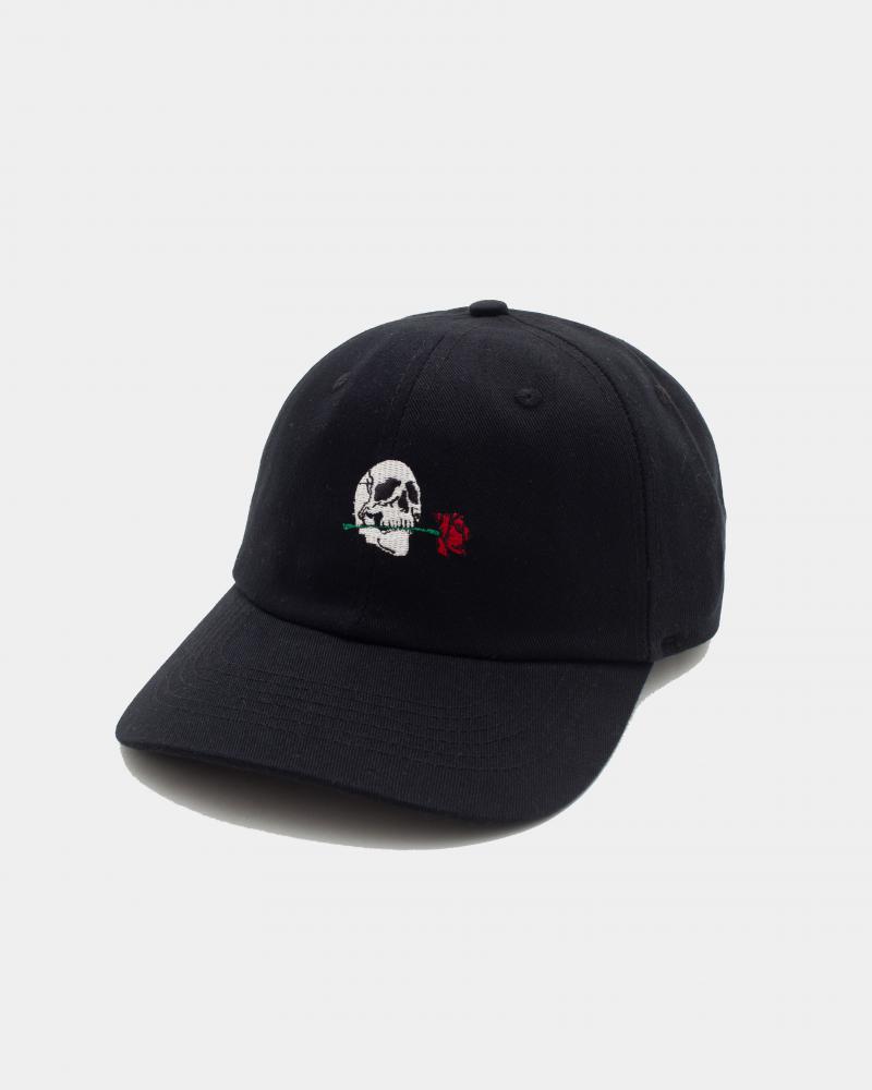Boné Surfavel Dad Hat Skull Rose (Preto) : Bonés : Surfavel Surfboards