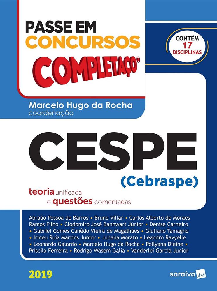 Passe em Concursos - Completaço - Cespe - Cebraspe - Teoria Unificada e ...