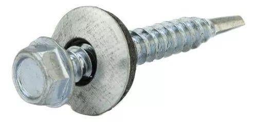 KIT 100 PARAFUSO AUTO - BROCANTE SEXTAVADO 5,5X38,10MM (1.1/2 POL.) COM ...