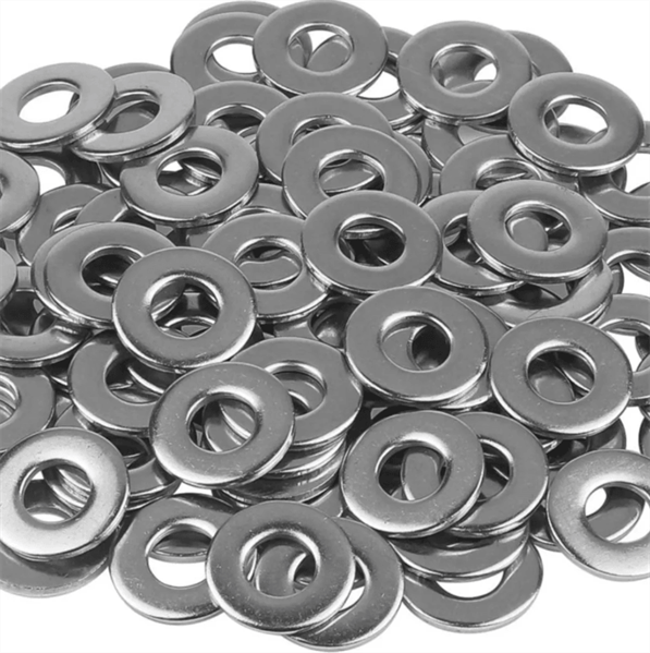 KIT 50 ARRUELA LISA M10 INOX 304/A2 EXT. 19,50MM INT. 10,77MM ESP. 2 ...