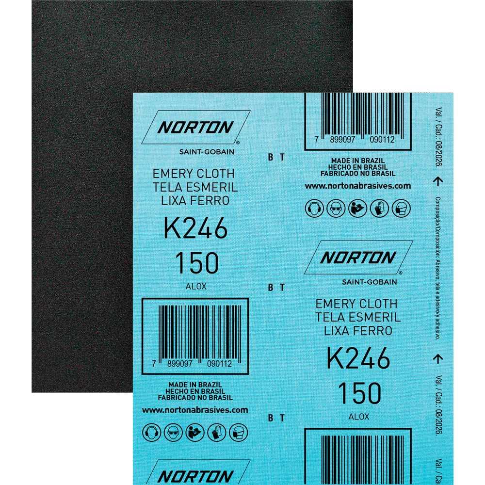 LIXA PARA MASSA GRÃO 150 NORTON : Abrasivos - Lixas em Folha para Ferro ...