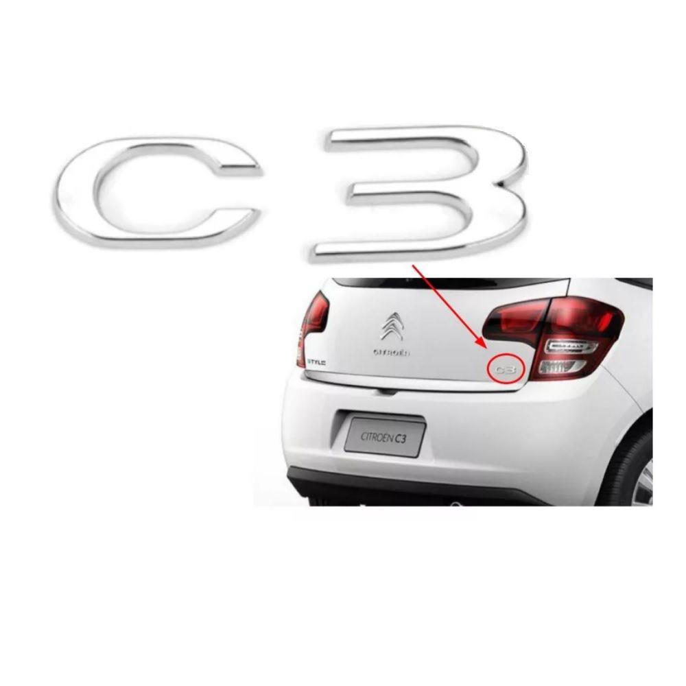 Emblema Tampa Traseira - C3 - 2013 a 2018