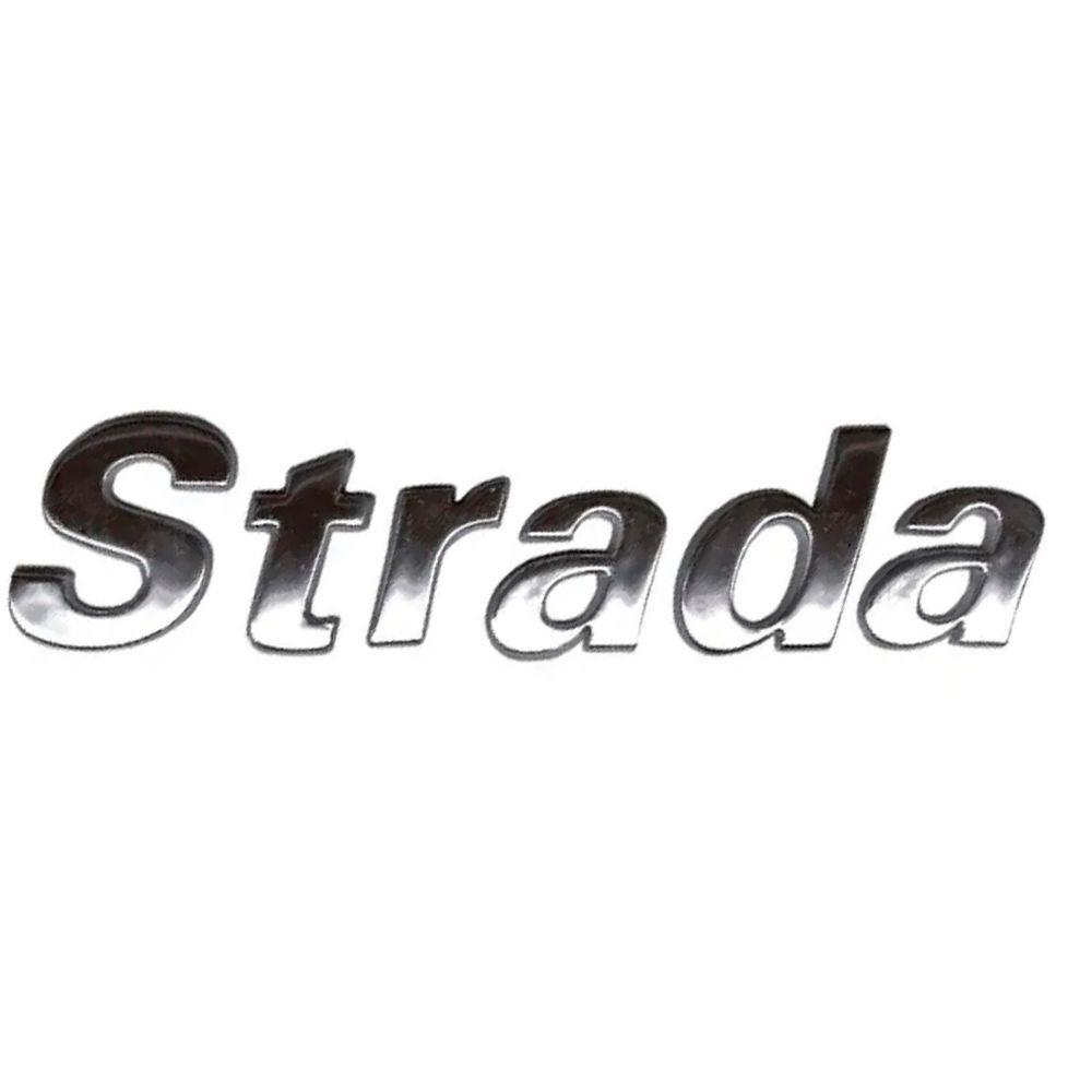 Emblema Adesivo Strada 00/... Fiat Cromado